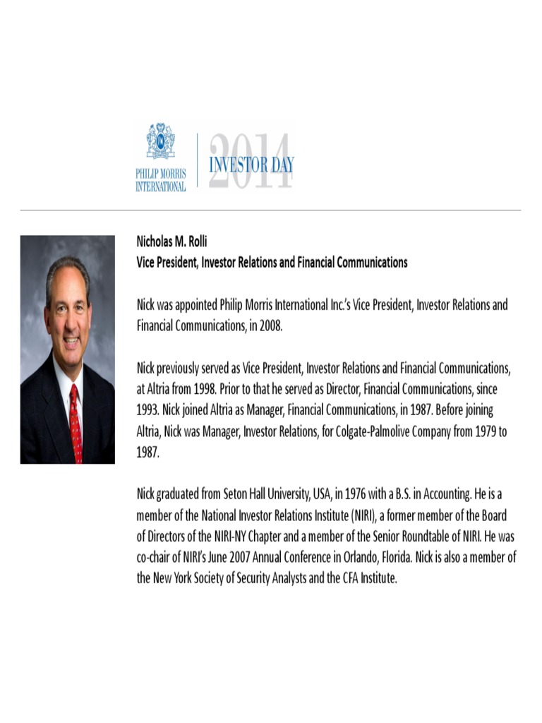 Profile of Nicholas Rolli | PDF