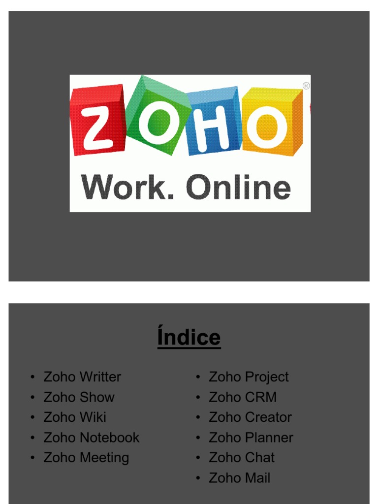 Zoho | PDF