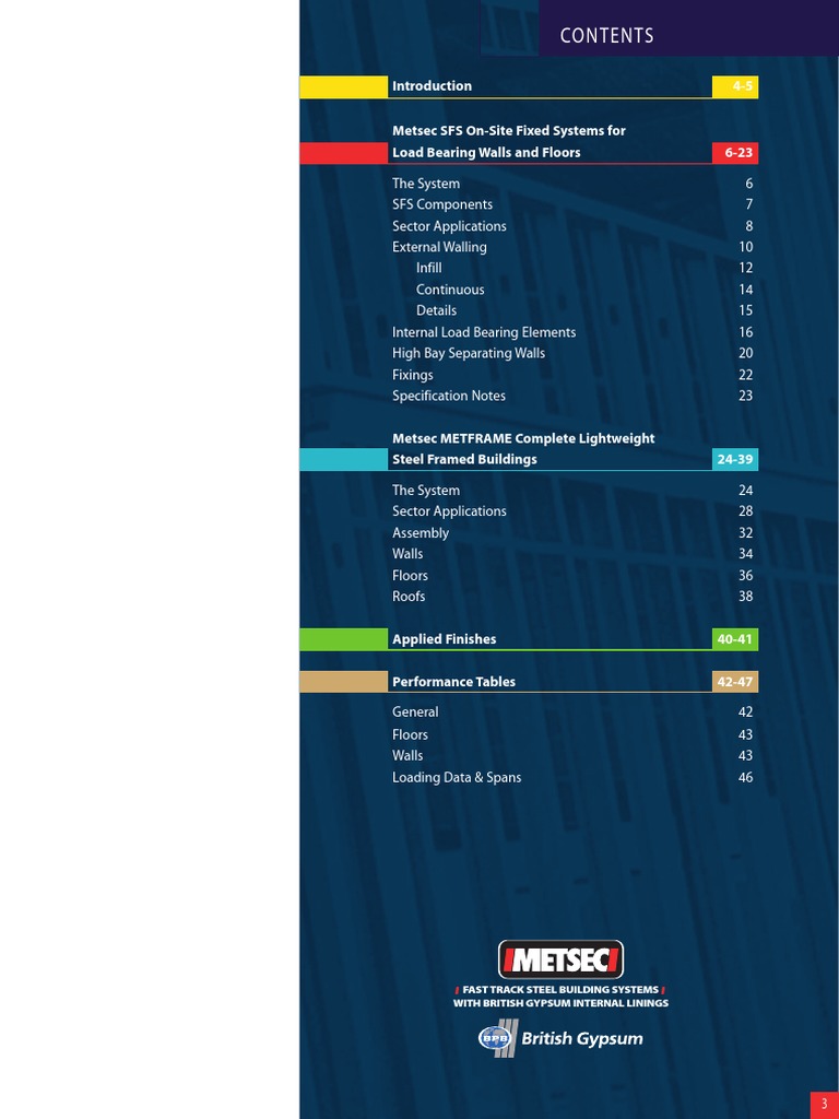 Metsec Steel Framing System | PDF | Framing (Construction) | Drywall
