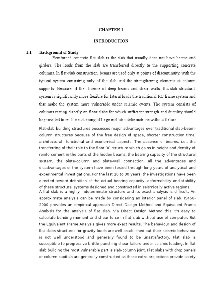 1.1 Background of Study | PDF | Beam (Structure) | Column