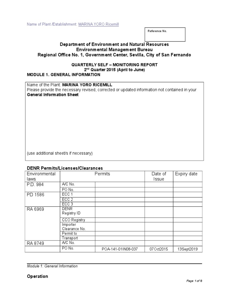 Sample Ricemill SMR | Particulates | Wastewater | Free 30-day Trial ...