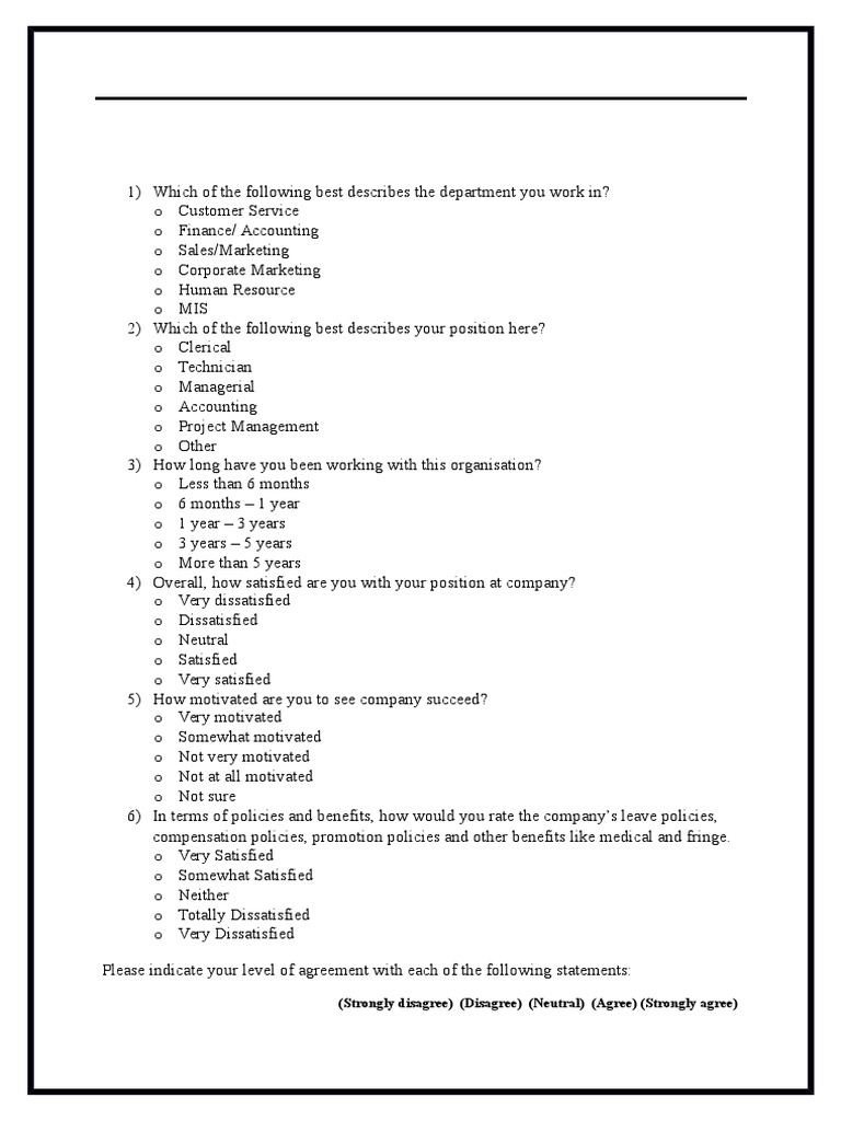 (Strongly Disagree) (Disagree) (Neutral) (Agree) (Strongly Agree) | PDF ...