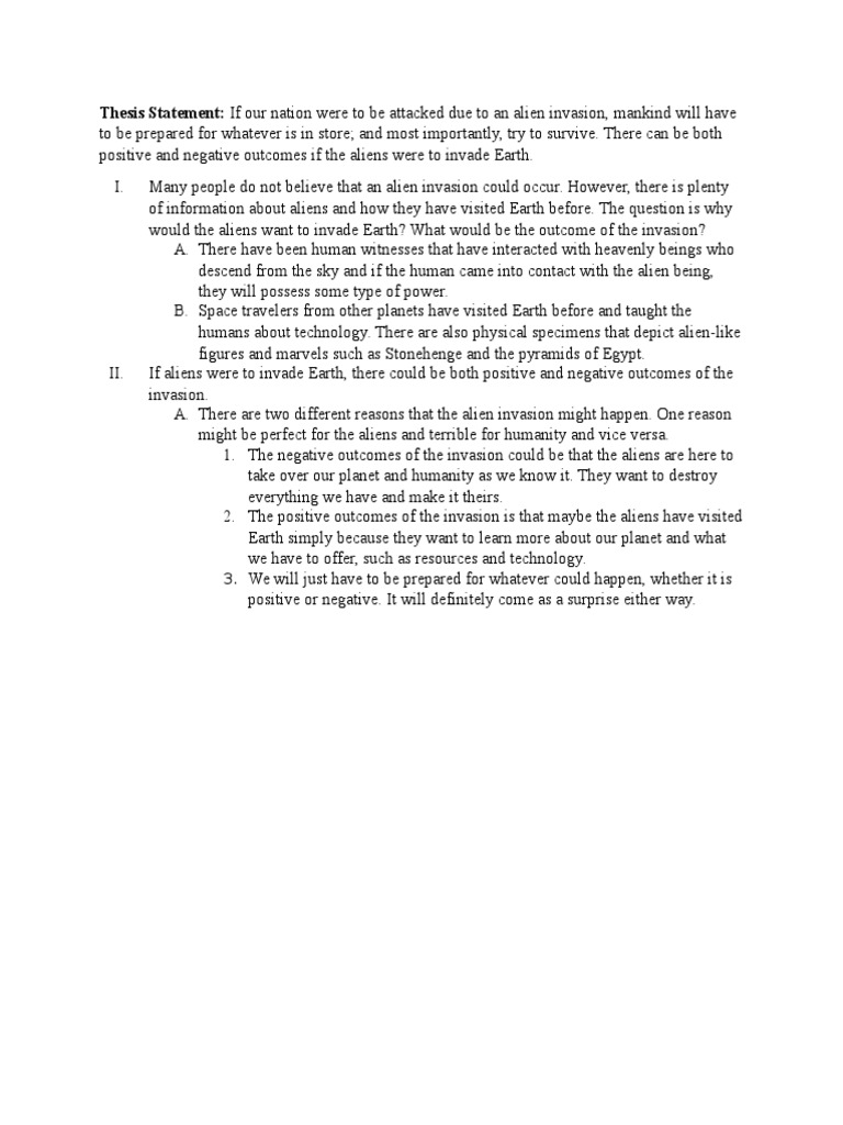 Sentence Outline | PDF