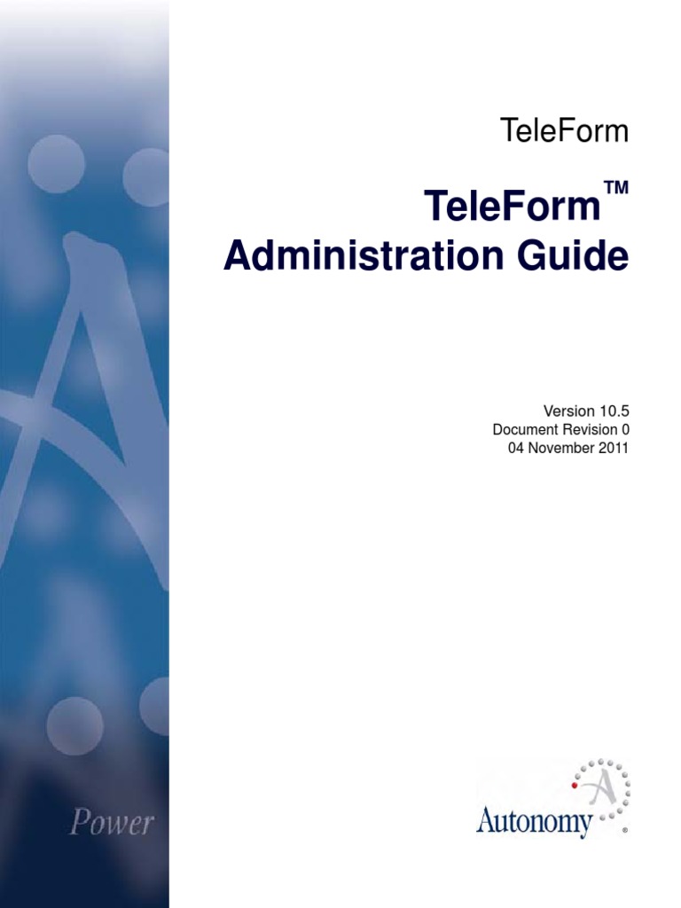 TeleForm 10.5 Adminstration Guide | PDF | Installation (Computer ...