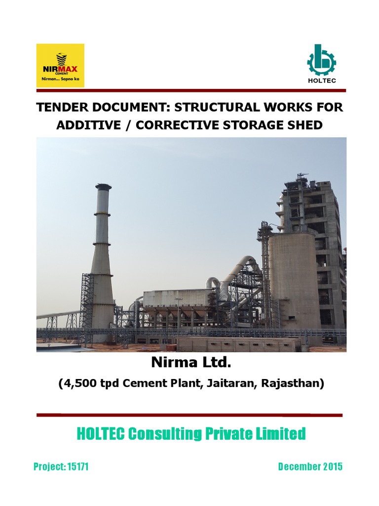 Final Tender Structural | PDF | Specification (Technical Standard ...