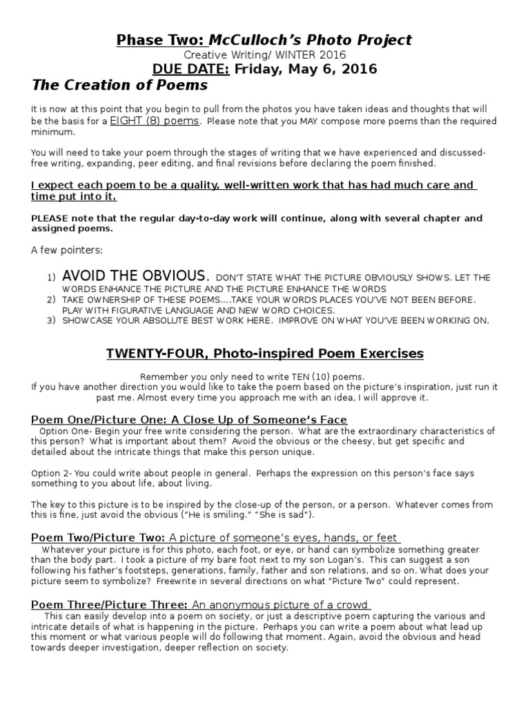 The Photo Poem Project 2 | PDF | Poetry