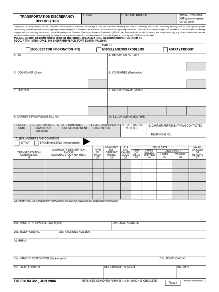 Analyzing Transportation Discrepancies: A Transportation Discrepancy ...