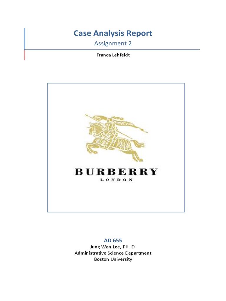 Burberry Case Analysis: Strategies & Challenges | PDF | Brand | Retail