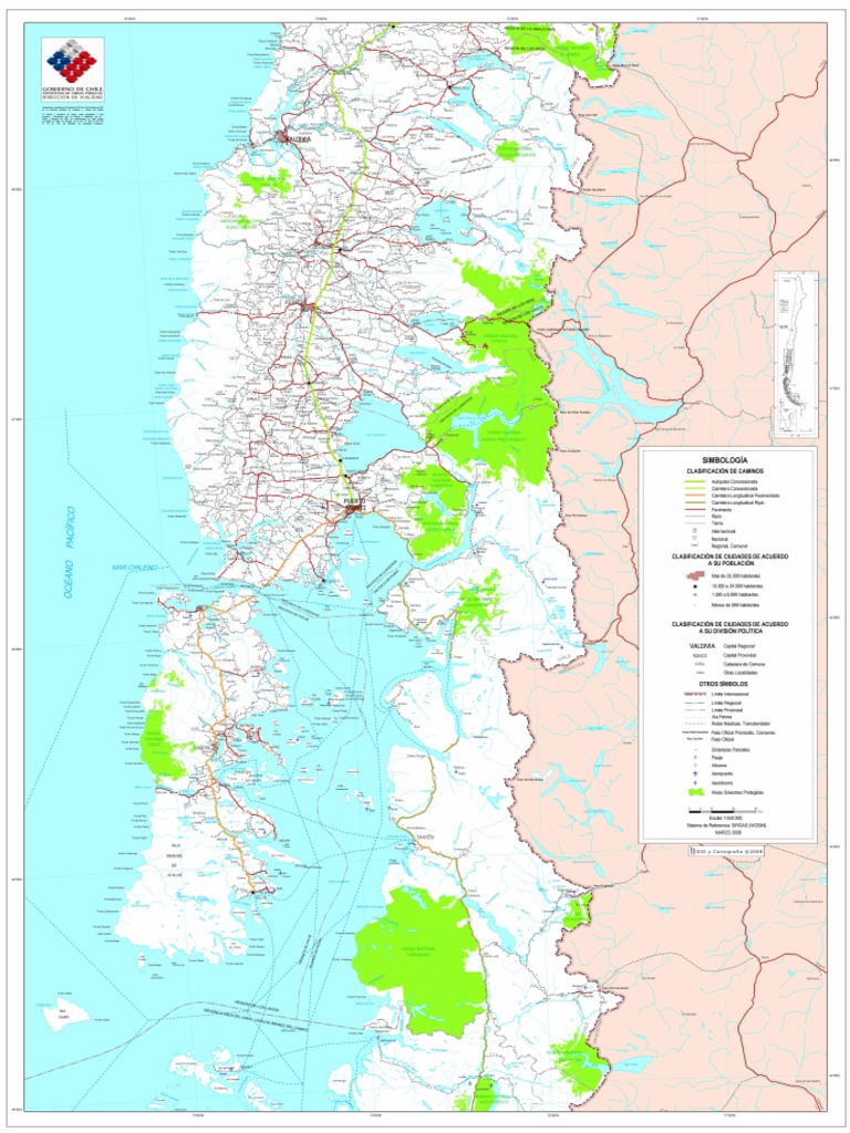 Mapa Rutero Region de Los Lagos y Rios | PDF