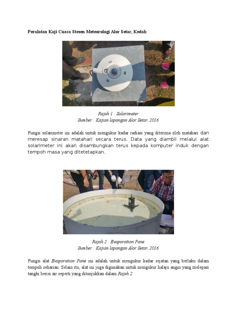 Alatan Jabatan Meteorologi | PDF | Teknologi & Rekayasa
