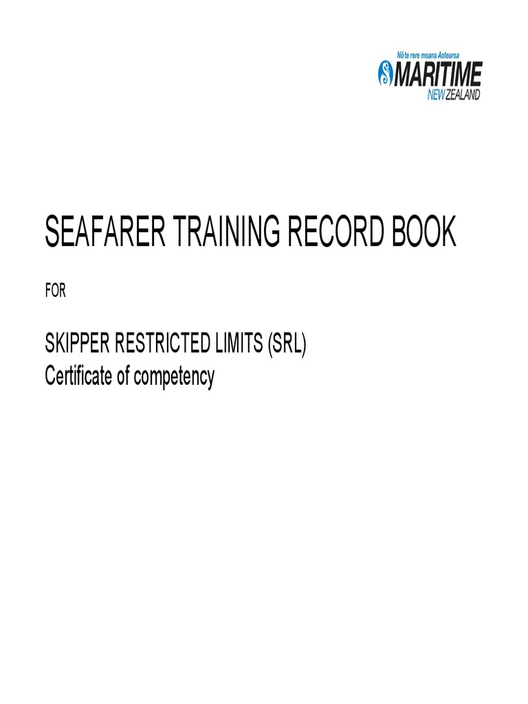 Seafarer Training Record Book Skipper Restricted Limits | PDF | Sea ...