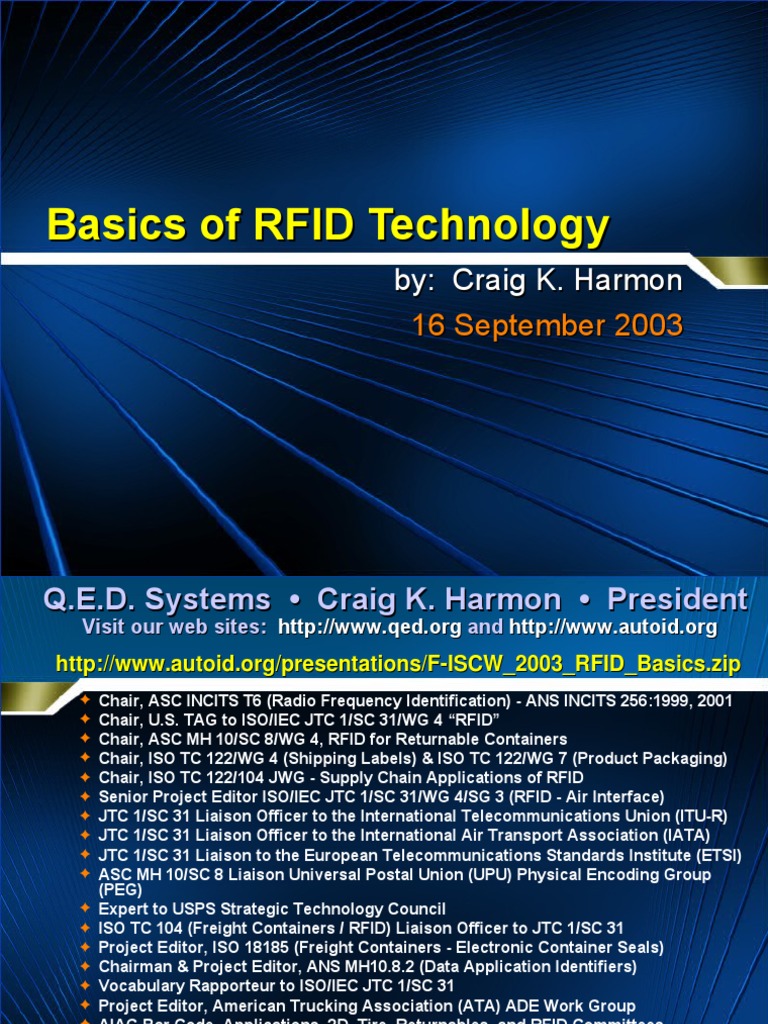 RFID Basics Qed | PDF | Ultra High Frequency | Radio Frequency Identification