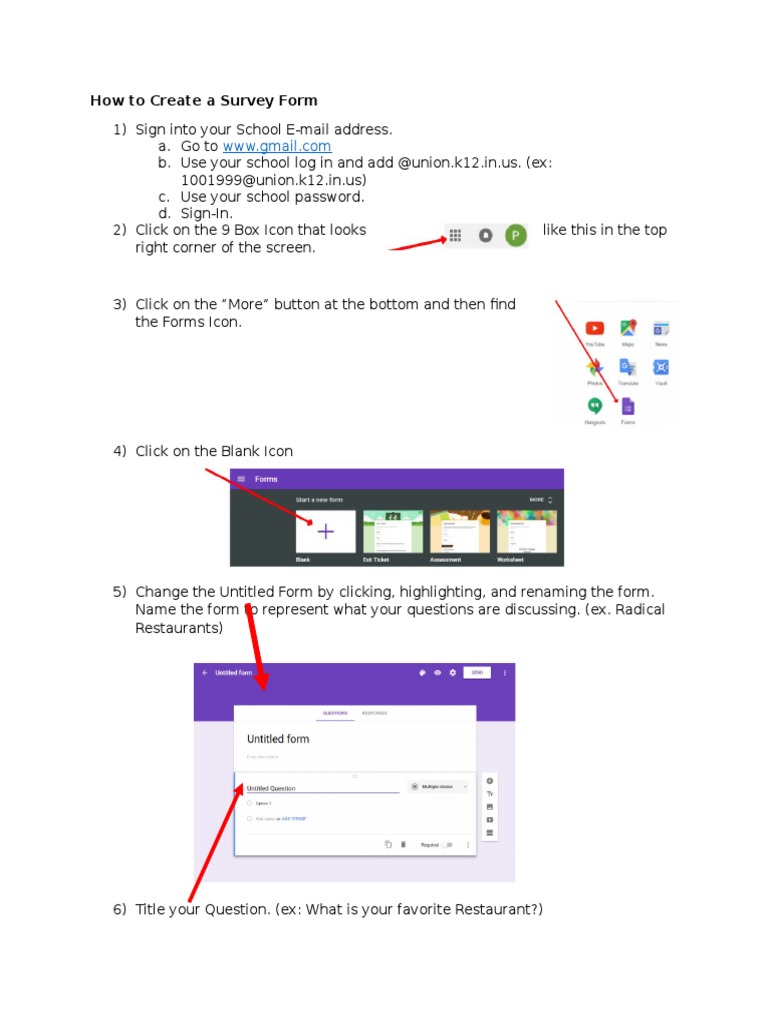 Creating A Survey | PDF
