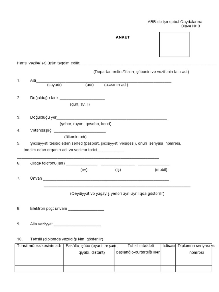 Anket | PDF