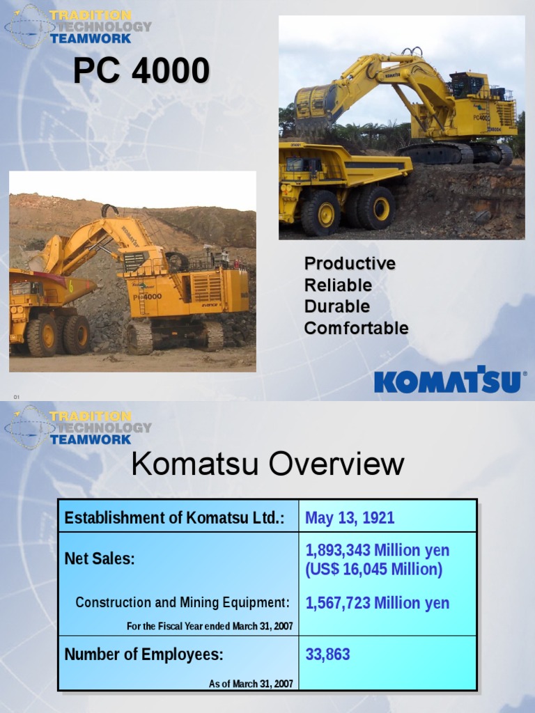 PC4000 Presentation - 64536 | Download Free PDF | Loader (Equipment) | Pump