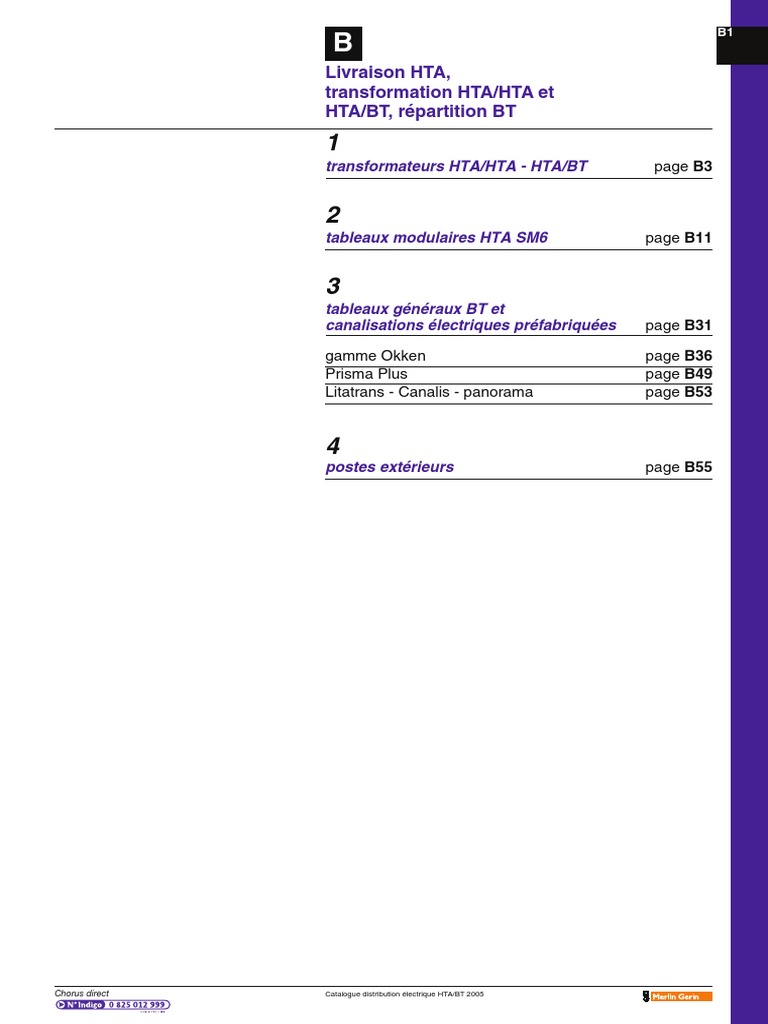 Catalogue HTB PDF | PDF | Réseau électrique | Générateur électrique