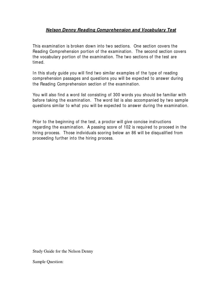 Nelson-Denny Practice Test | PDF | Economics | Consumption (Economics)