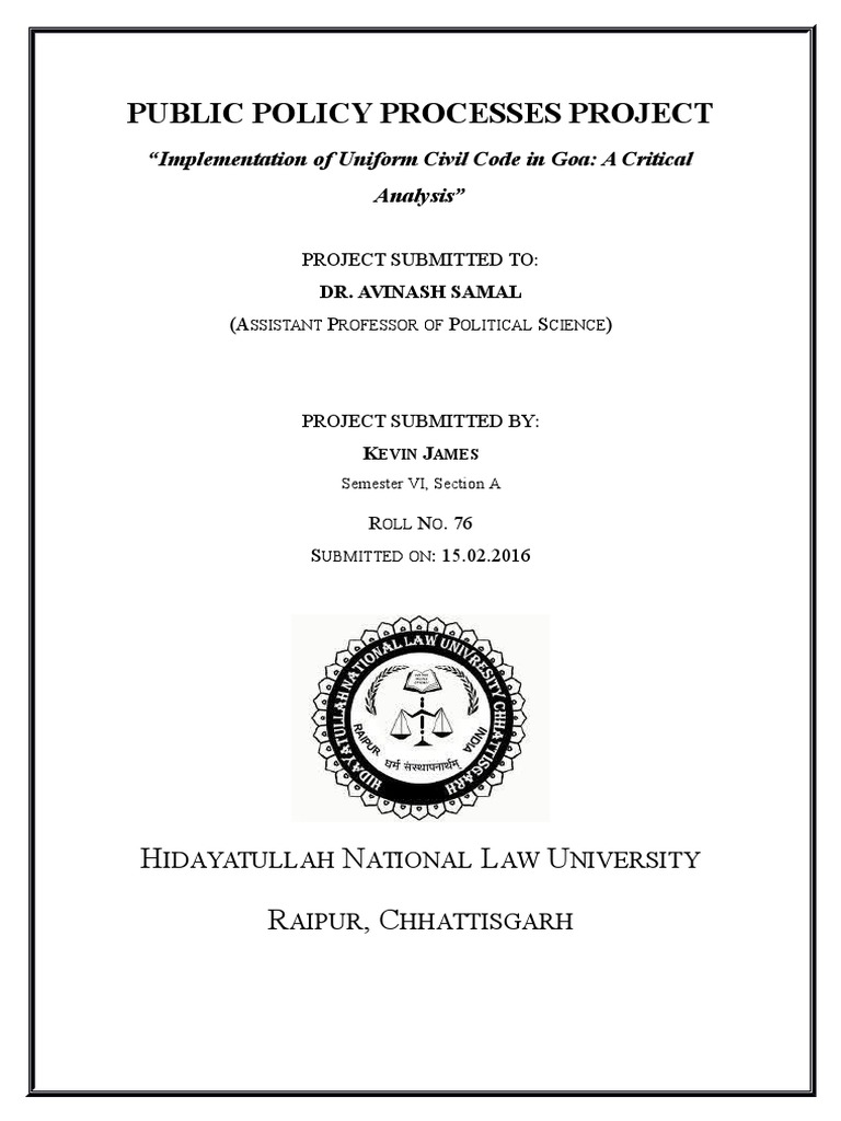 Uniform Civil Code in Goa | PDF | Marriage | Ethical Principles
