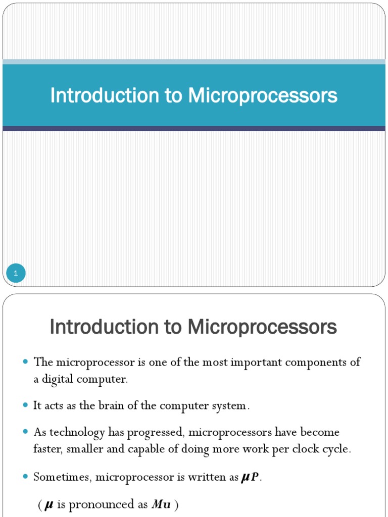Introduction To 8085 Microprocessor Pdf Central Processing Unit Microprocessor 