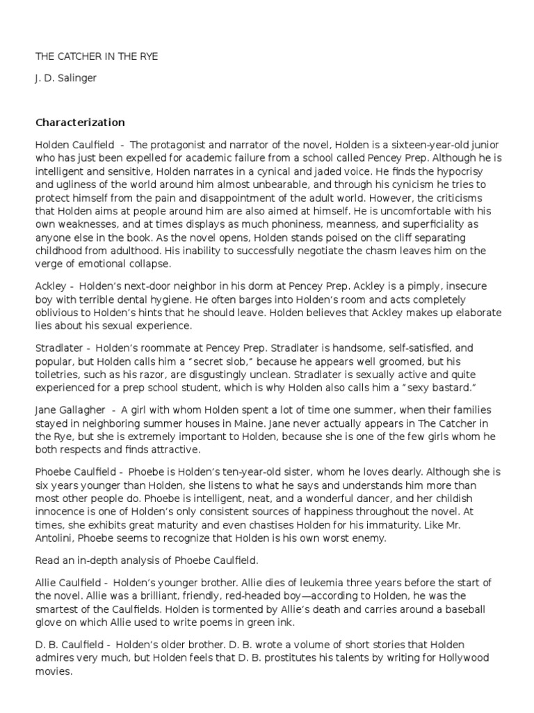 The Catcher in The Rye | PDF