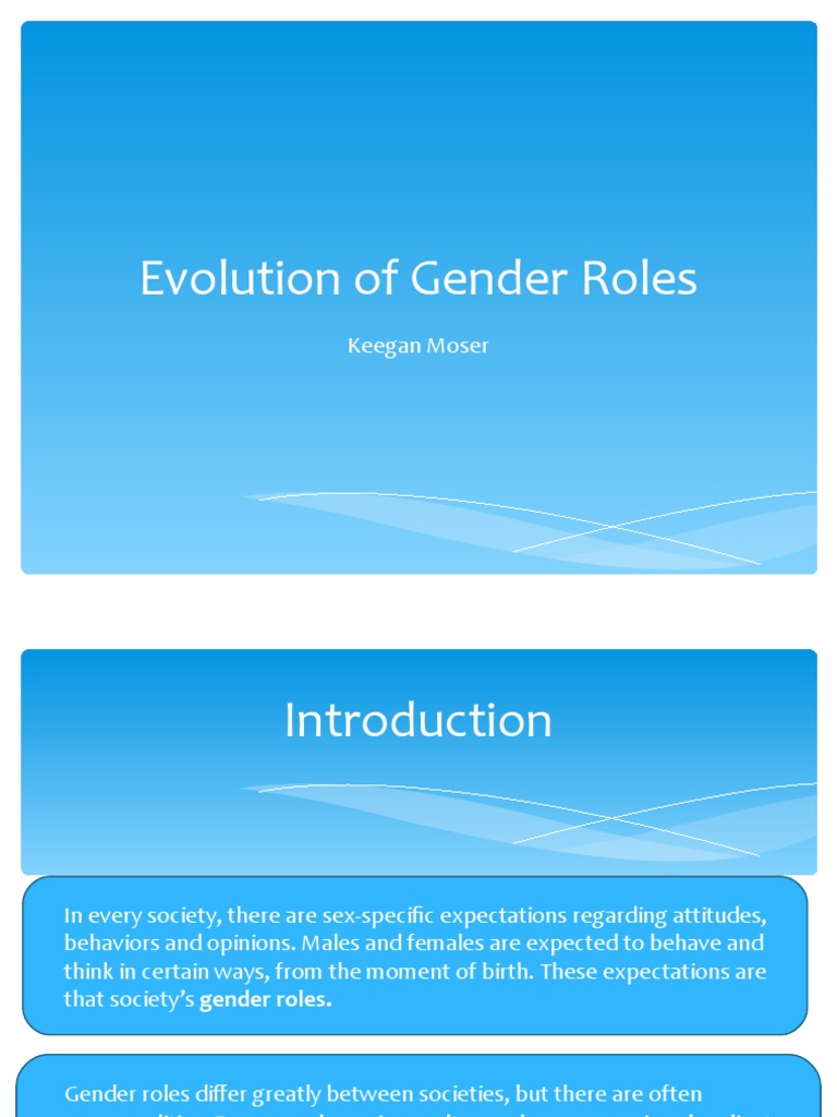 Evolution of Gender Roles | PDF | Gender Role | Gender
