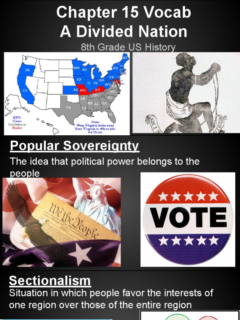 8th Grade US History Chapter 15 Vocab | PDF