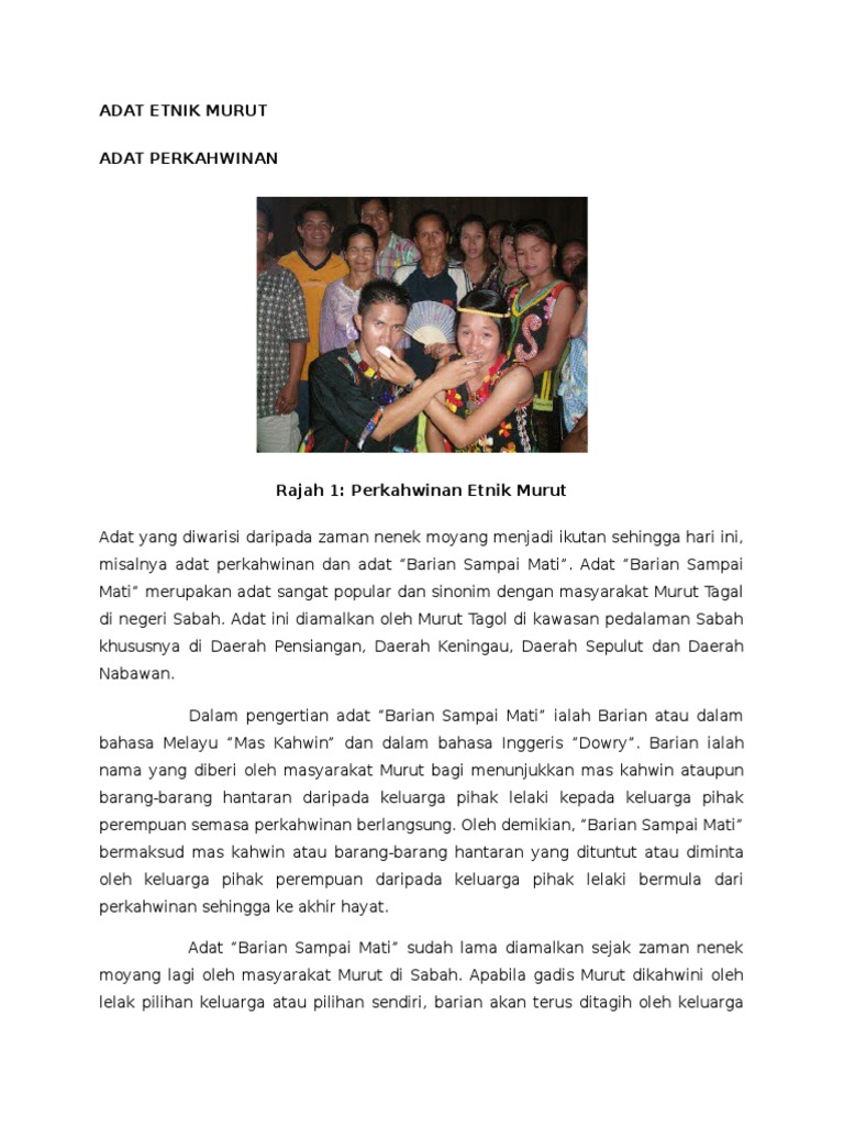 Adat Dan Perayaan Etnik Murut | PDF