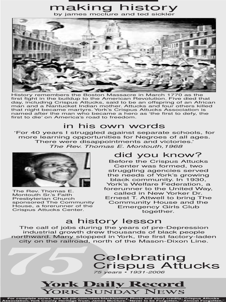 Crispus Attucks Anniversary Special Section | PDF | Social Science