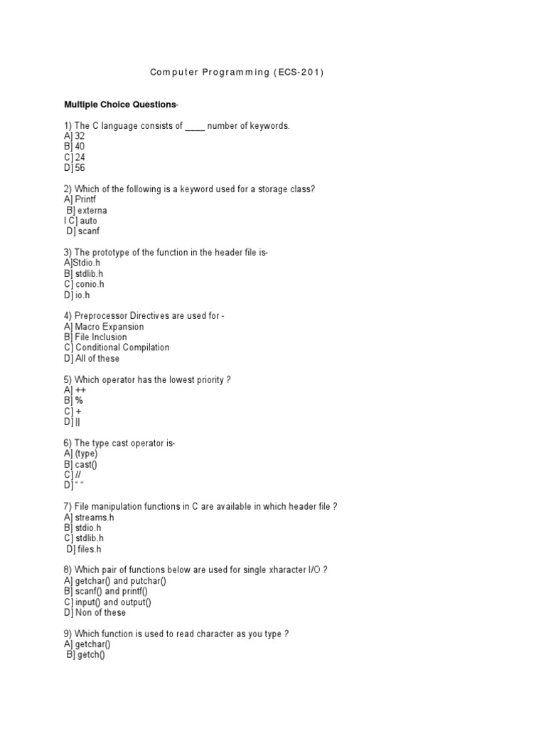 Computer Concepts Programming Pdf C Programming Language Data Type 5396