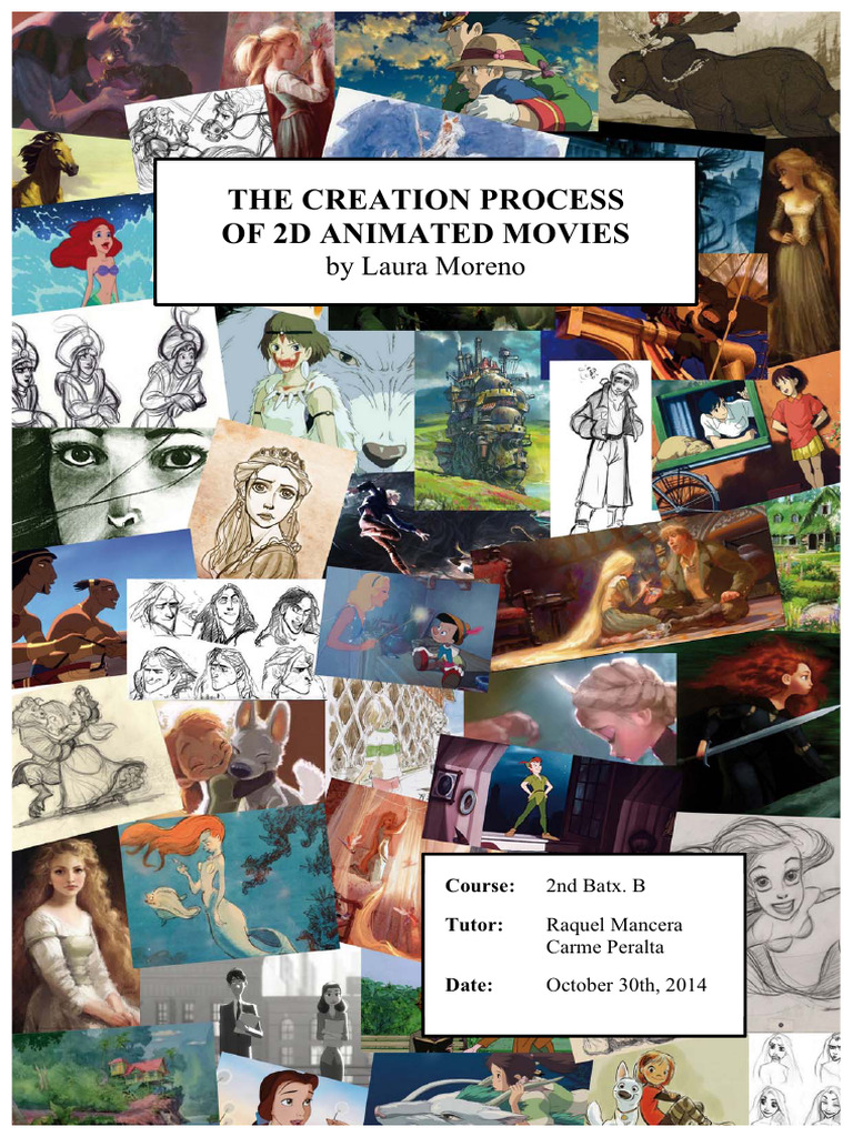 The Creation Process of 2D Animated Movies | PDF | Animation | Computer ...