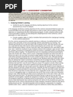 Task 3 Part D Assessment Commentary | PDF | Reading Comprehension ...