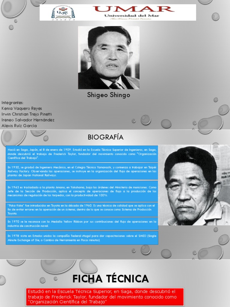 Aportaciones de Shigeo Shingo a la Calidad | PDF | Producción y ...