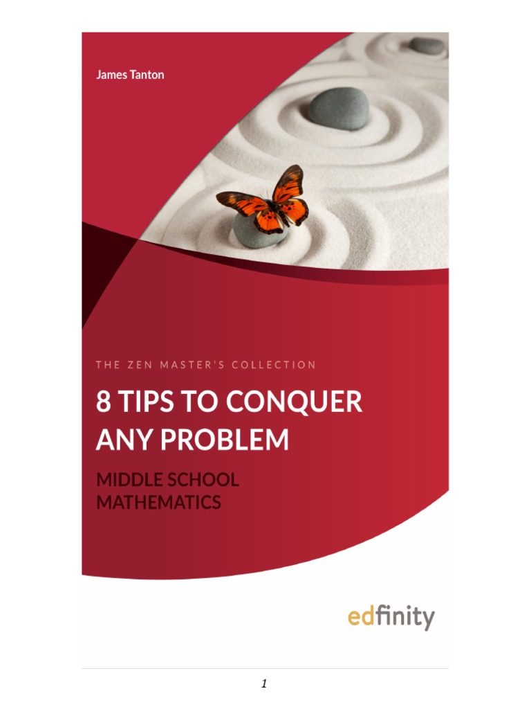 8 Tips To Conquer Any Problem | PDF | Teaching Mathematics | Curriculum