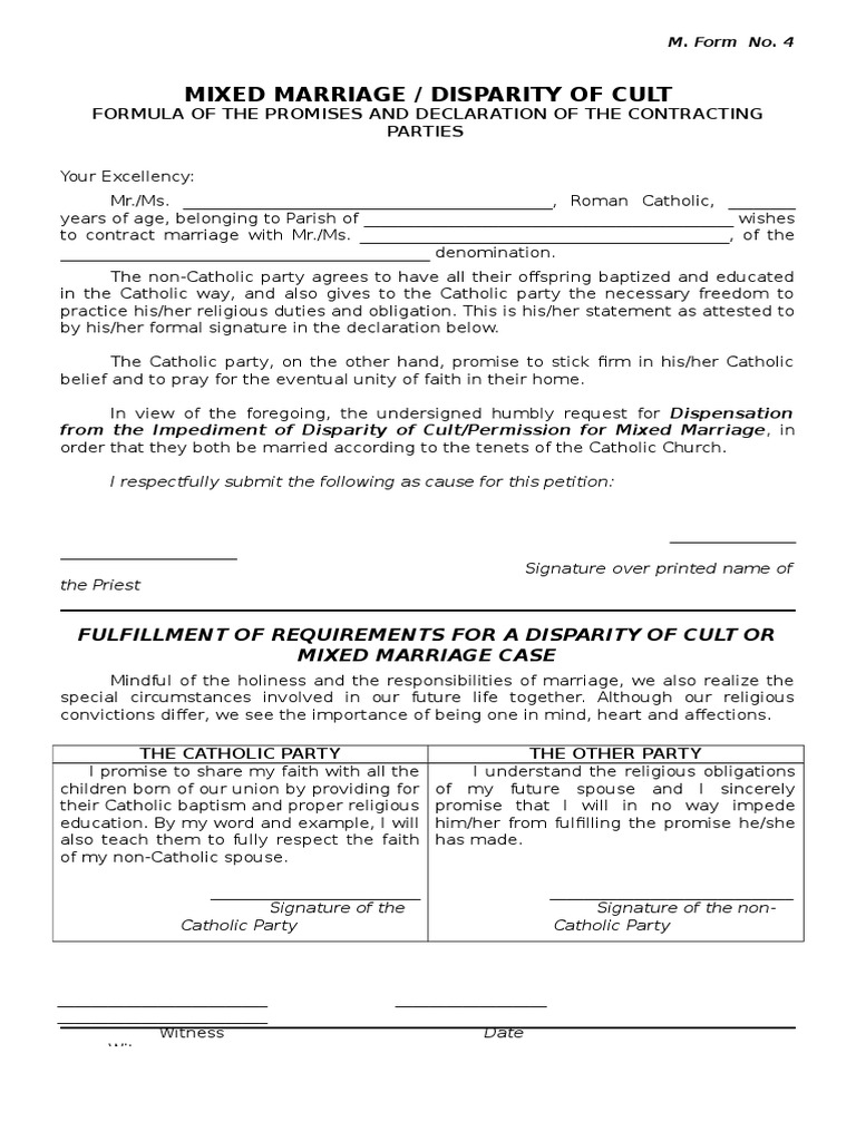 M Form No. 4 | PDF | Religion & Spirituality | Lifestyle