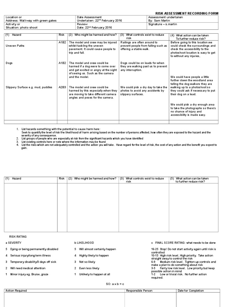 Risk Assessment Pavement | PDF | Risk | Safety