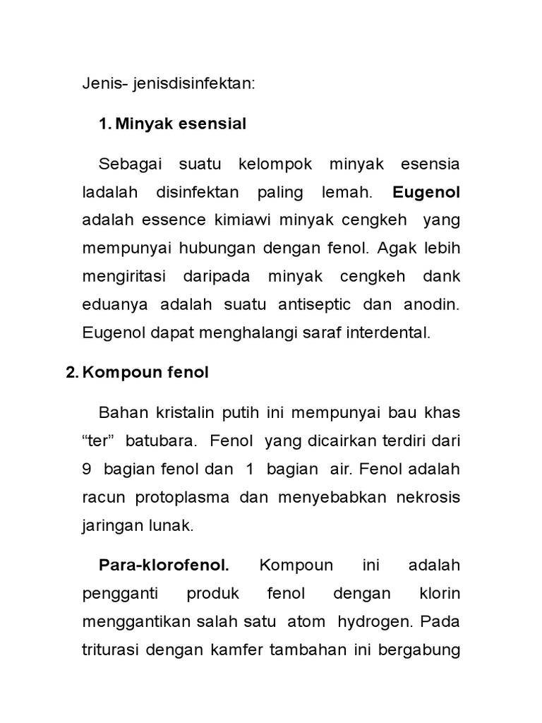 Disinfektan Saluran Akar | PDF | Sains & Matematika