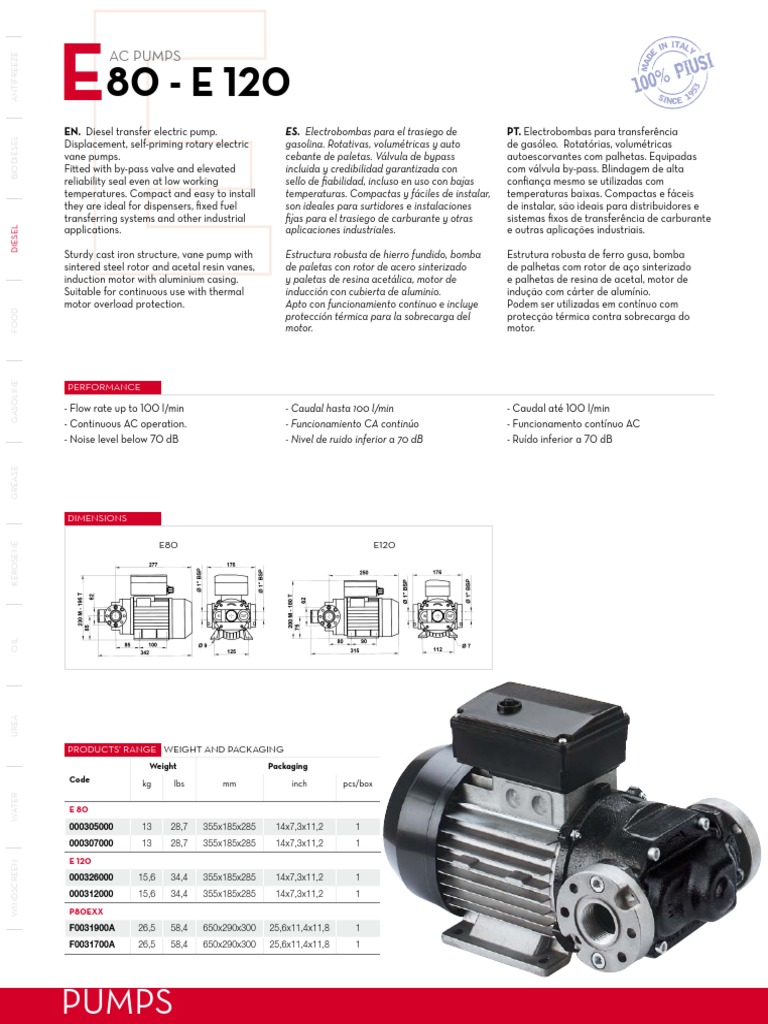 PIUSI E80 E120 Esp | PDF