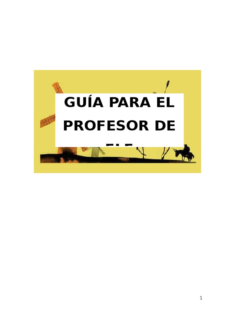 Guía Completa para Profesores de ELE | PDF | Lengua española | Gramática