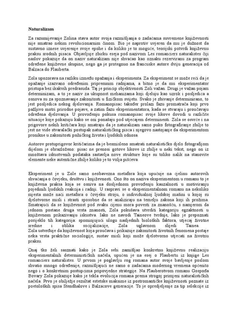 Naturalizam | PDF