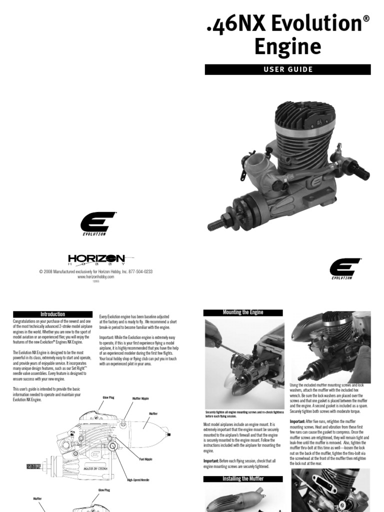 .46NX Evolution Engine: User Guide | PDF | Technology & Engineering ...