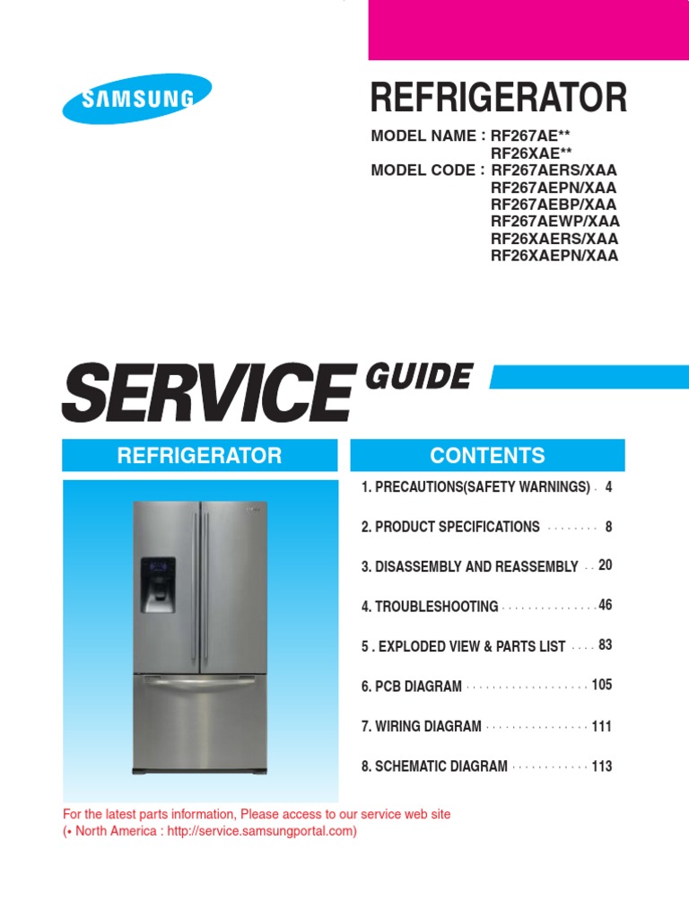 Samsung Refri PDF | PDF | Refrigerator | Ac Power Plugs And Sockets