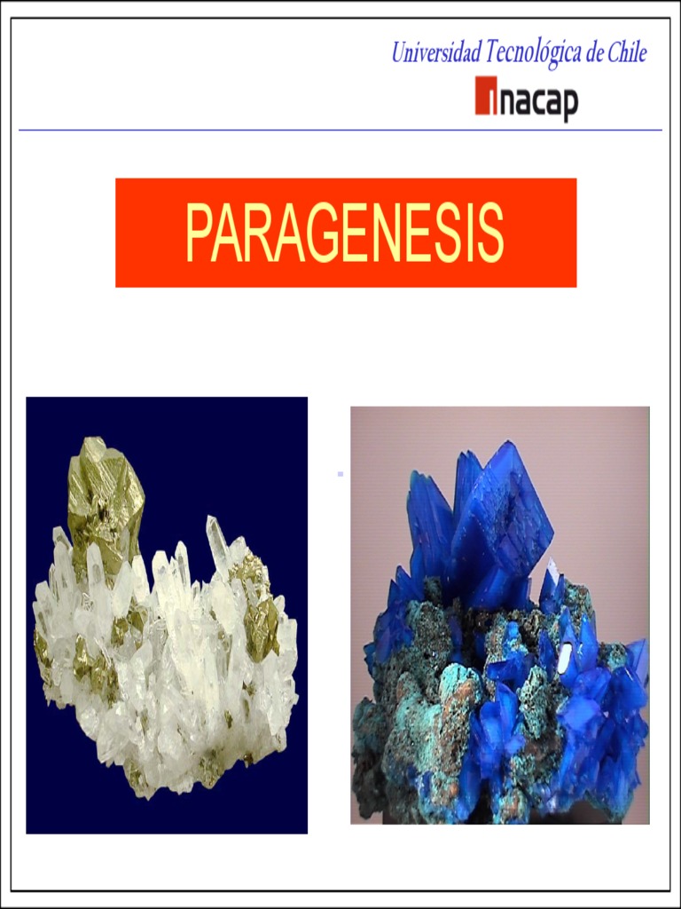 Paragenesis en Web | PDF | Minerales | Roca (geología)