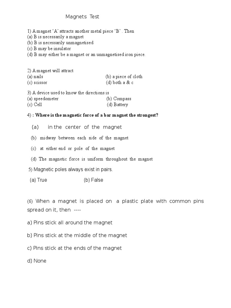 Understanding Magnets: An Assessment of Key Properties, Uses, and ...