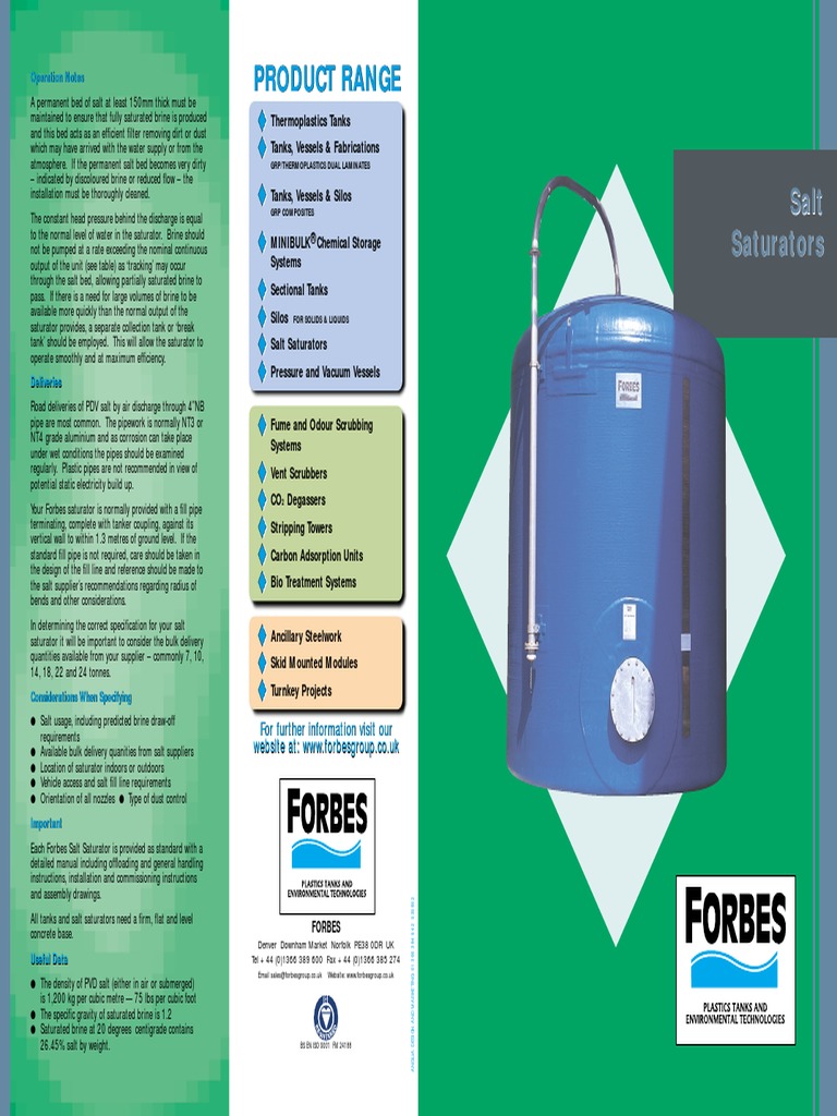Salt Saturator | Download Free PDF | Salt | Pipe (Fluid Conveyance)