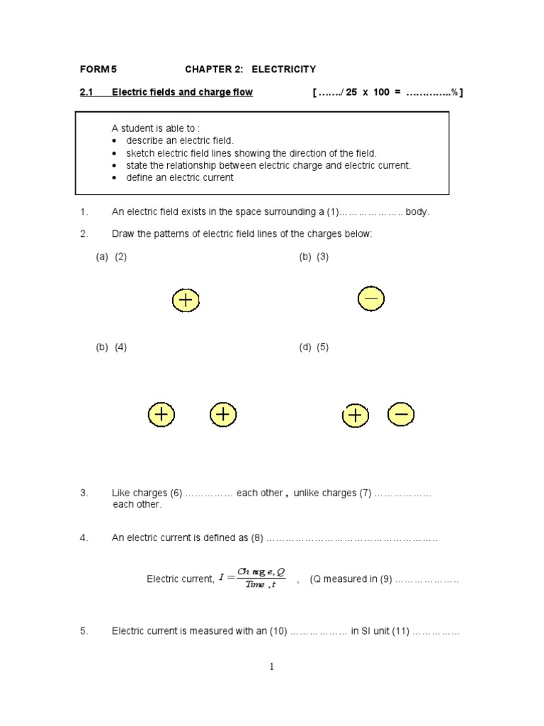 Physics Module F5 (Electricity) | PDF | Voltage | Electrical ...