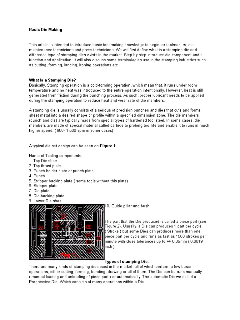 Basic Die Making | PDF | Sheet Metal | Engineering Tolerance