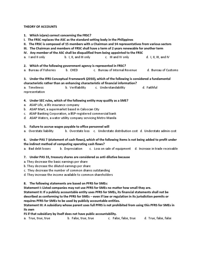 TOA Sample Question | PDF | Historical Cost | Investing