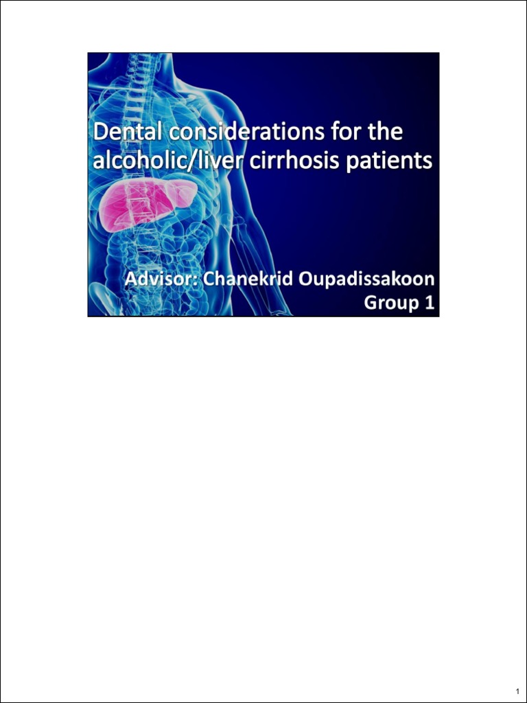 Liver Cirrhosis Presentation (Script) | PDF