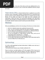 Biology Project On TB | PDF | Tuberculosis | Infection