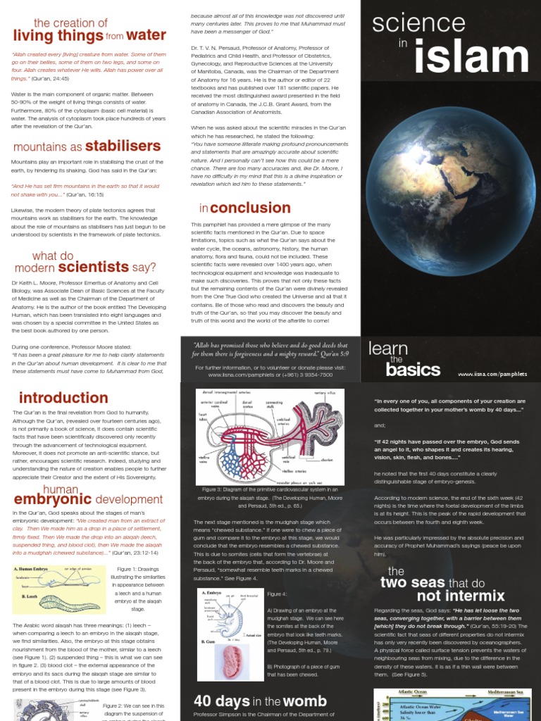 10 Pamphlet - Science in Islam | PDF | Quran | Islam
